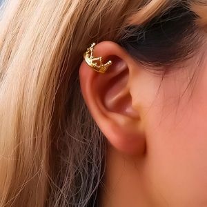 Jewelry | 125new Gold Crown Ear Cuff Earring | Poshmark
